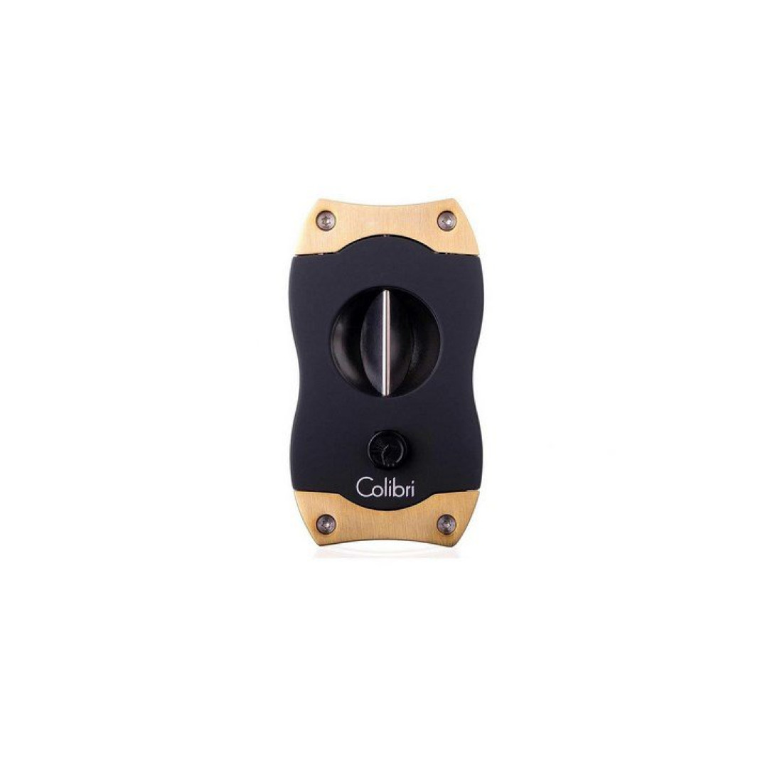 Colibri V-Cut Brushed Gold, nemesacél pengéjü ék szivar vágó 23mm ...