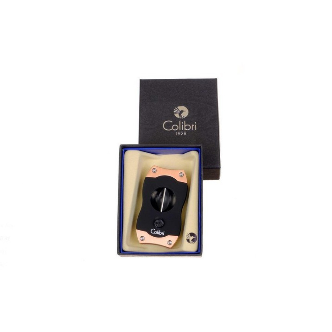 Colibri V-Cut Brushed Gold, nemesacél pengéjü ék szivar vágó 23mm ...